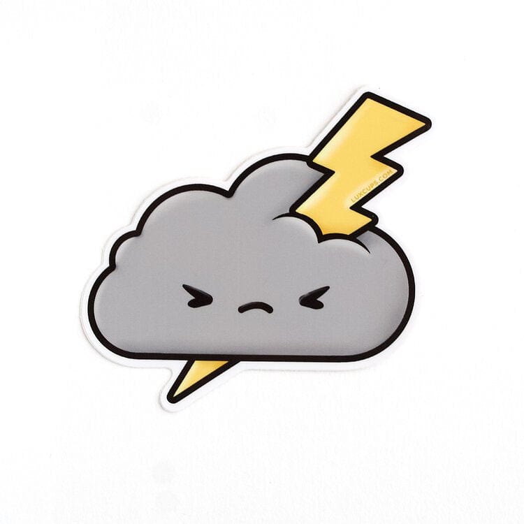 Grumble Cloud Sticker – LuxCups Creative