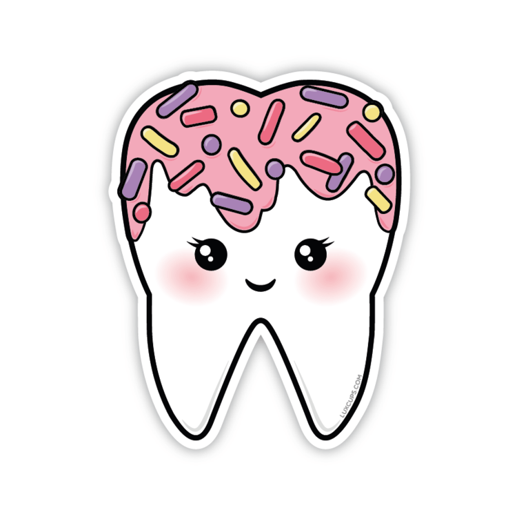 Sweet Tooth Sticker – LuxCups Creative