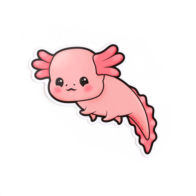 Axolotl Sticker – LuxCups Creative